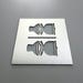 Restroom Sign With 2 Toilet Symbols. Square Bathroom Signs. Unisex. All ...