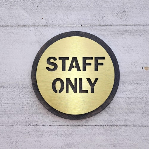Employees Only Sign. Staff Only Door Sign. Modern Business - Etsy