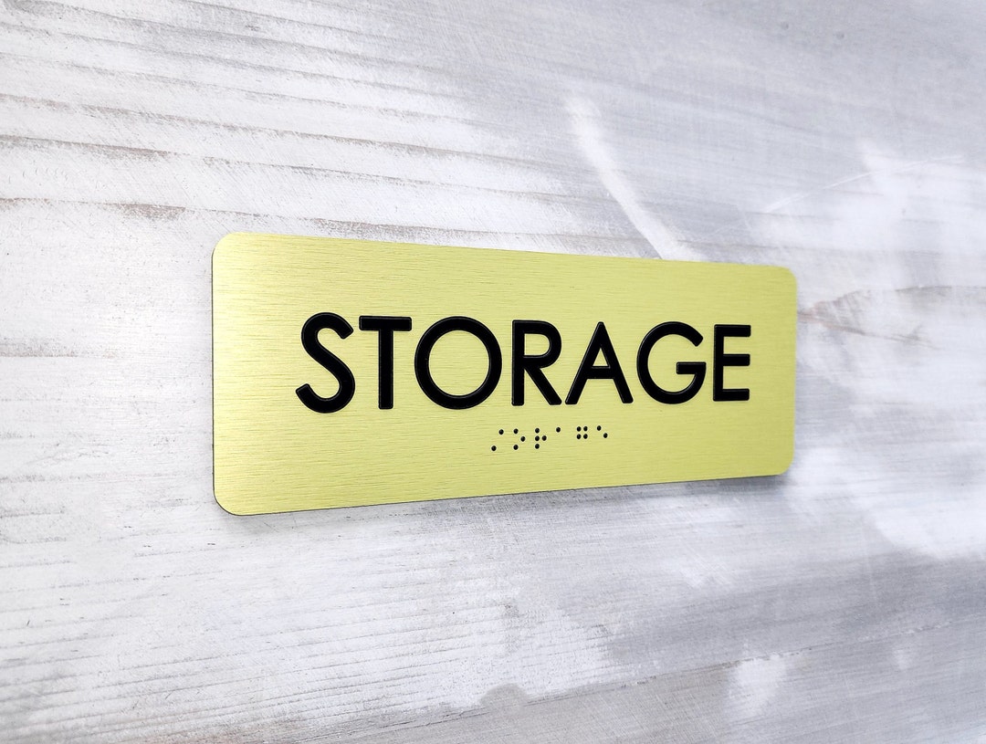Storage Room Sign. Storage Signs. ADA Compliant Room Identification ...
