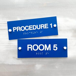 ADA Compliant Room Name Sign. Custom Room Identification ADA Signs ...
