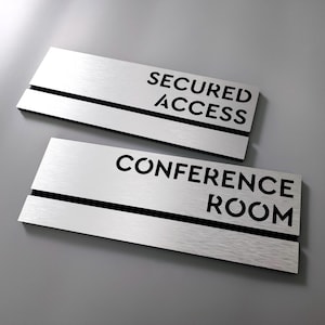 Custom Text Door and Wall Signs. Custom Quote Sign. Modern Business ...