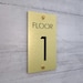 Floor Number Sign. Floor Numbers and Letters. Level Numbering Sign ...