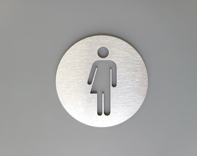 Gender Neutral Bathroom URINALS AND STALLS Restroom Sign - Etsy