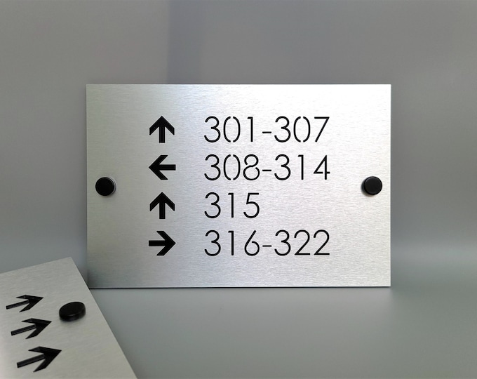 Custom Directional Sign. Hotel Room Directional Signs. - Etsy