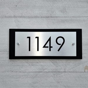 Modern House Numbers. House Number Sign. Address Plaque. - Etsy
