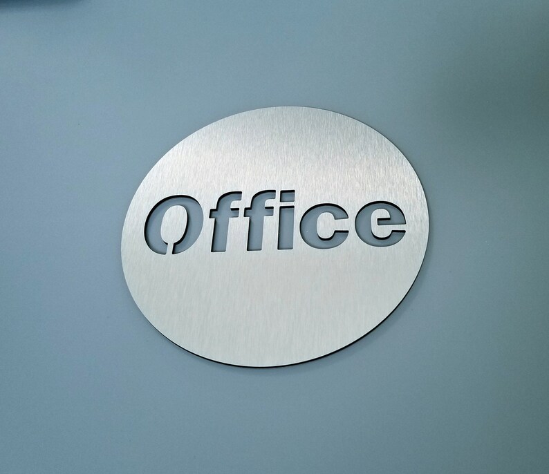 Aluminum Office Sign. Business Office Sign. Modern Door Signs. - Etsy