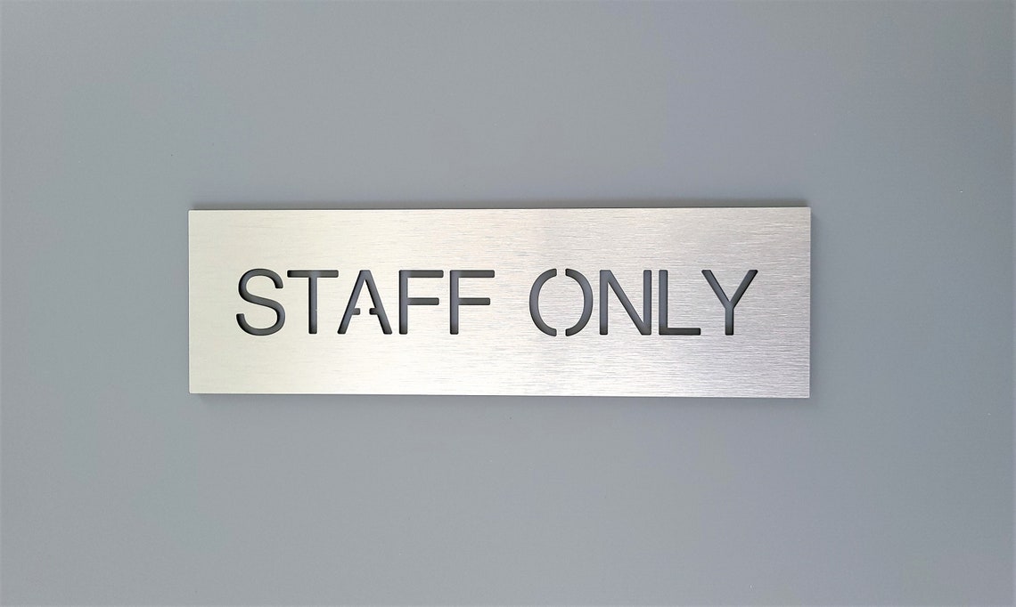 Staff Only Sign for Office Doors. Employees Only Sign. Private - Etsy