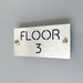 Custom Floor Numbers. Floor Number Sign. Level Numbering Sign. Stairway ...
