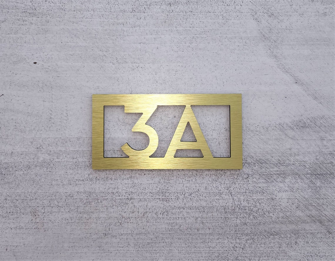 Custom Door Number Plaque. Modern Apartment Numbers. Hotel - Etsy