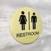 ADA Compliant Unisex Restroom Sign. Unisex Bathroom Signage. ADA ...