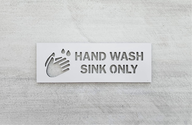 Hand Wash Sink Only Sign. Hand Washing Signs. Handwashing Only Sink ...