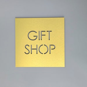 Custom Quote Business Sign. Modern Aluminum Office Signage. Custom Text ...