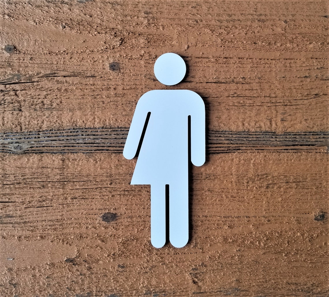 Gender Neutral Figure for Bathroom Door. All Gender Restroom | Etsy