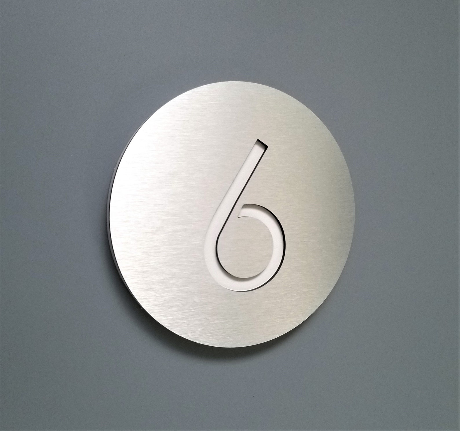 Apartment Numbers. Silver House Number Plaque. Door Numbers. - Etsy