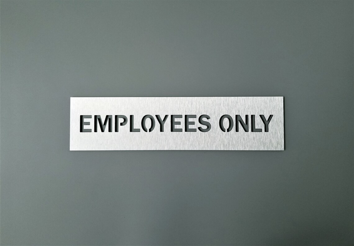 Employees Only Sign. Staff Only Door Sign. Modern Business - Etsy