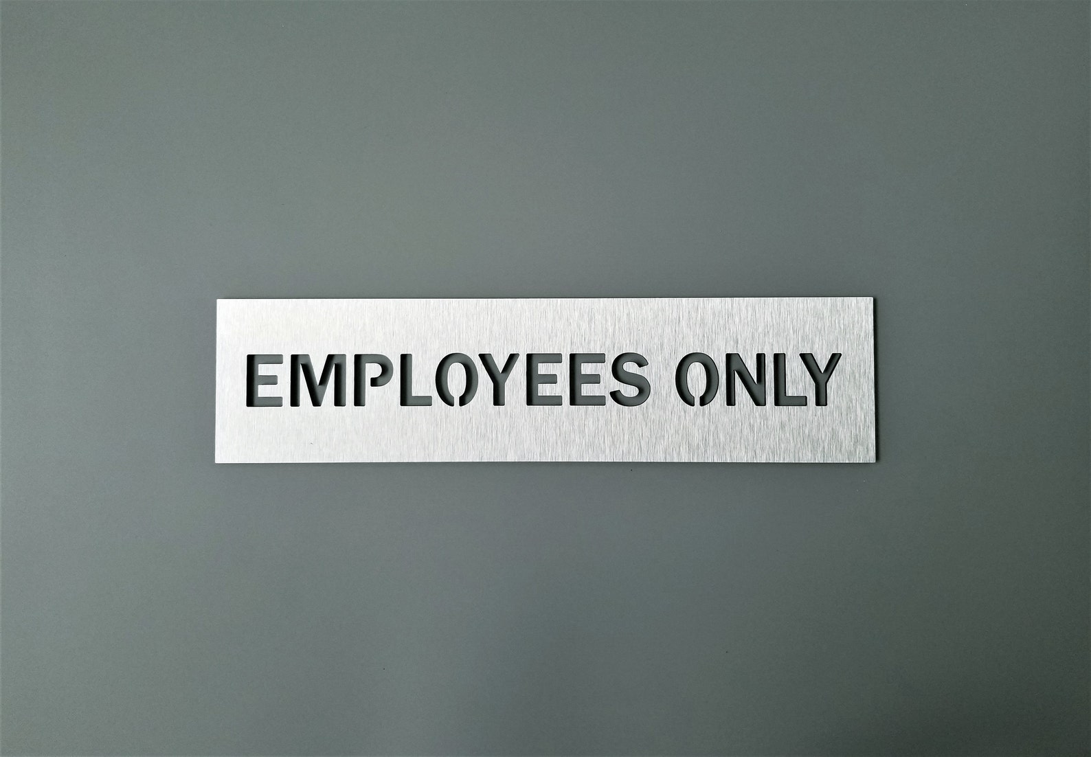 Employees Only Sign. Staff Only Door Sign. Modern Business Signage ...