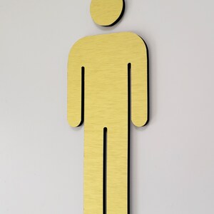 Male Figure for Bathroom Door. Fitting Room Signs. Metal | Etsy