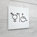 Handicap Accessible Gender-neutral Bathroom Sign. Gender Neutral Symbol ...