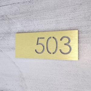 Modern Apartment Numbers. Hotel Room Numbers. Apartment Door Numbers ...