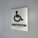 Accessible Unisex Bathroom Sign for Wheelchair Users - ADA Approved ...