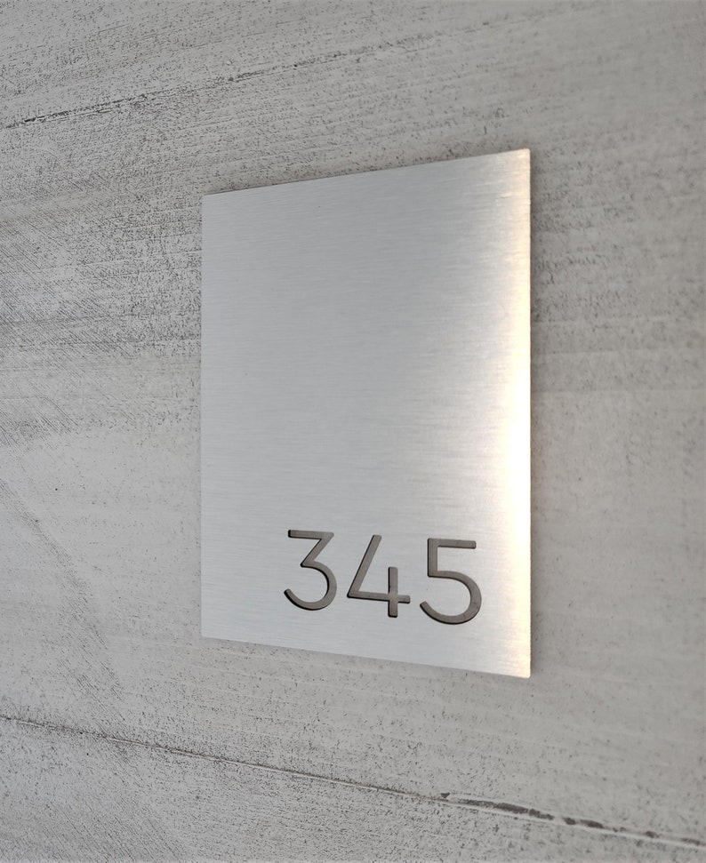 Custom Door Numbers. Modern Apartment Numbers. Hotel Room Number Sign ...