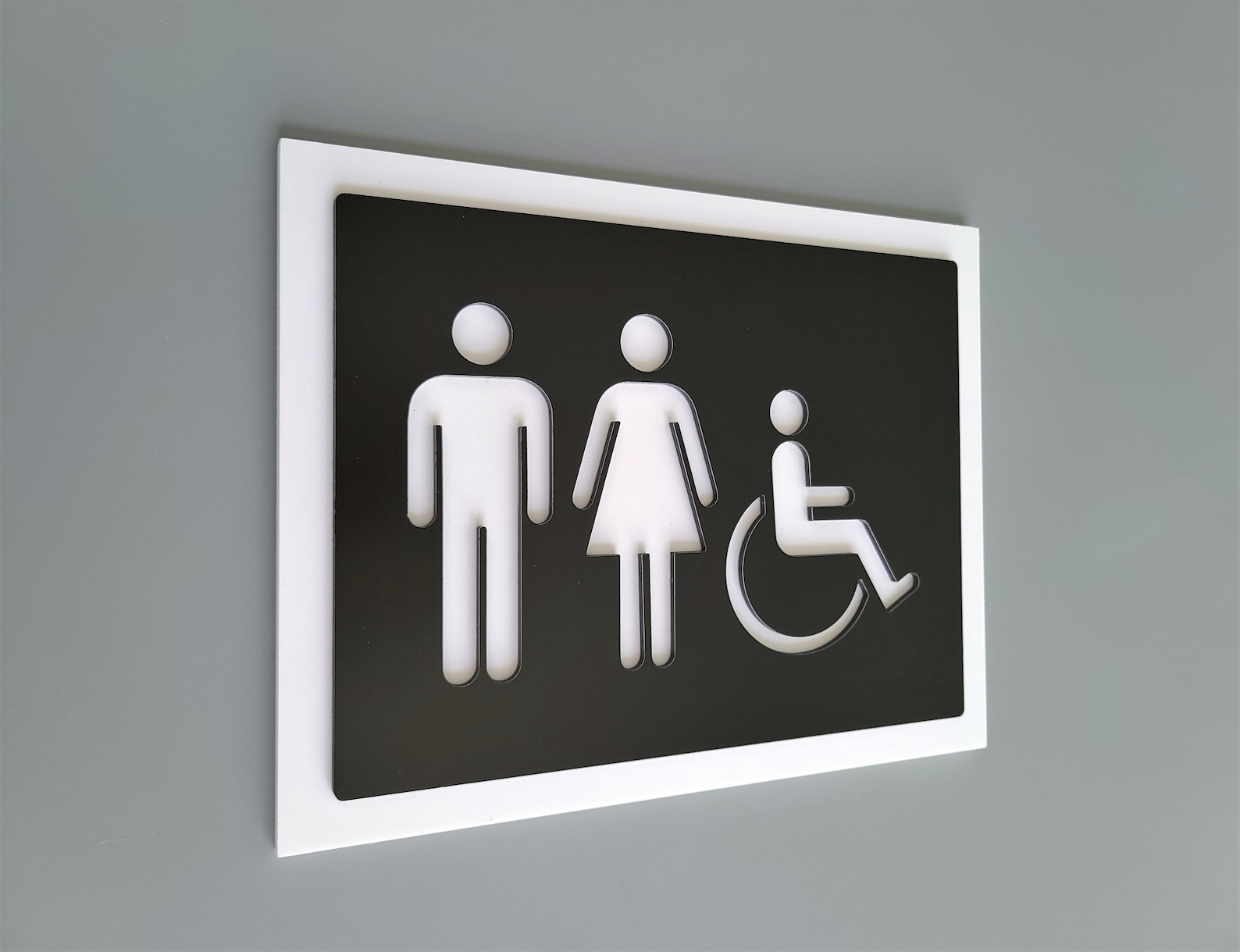 Accessible Restroom Signs. Handicap Accessible Bathroom - Etsy