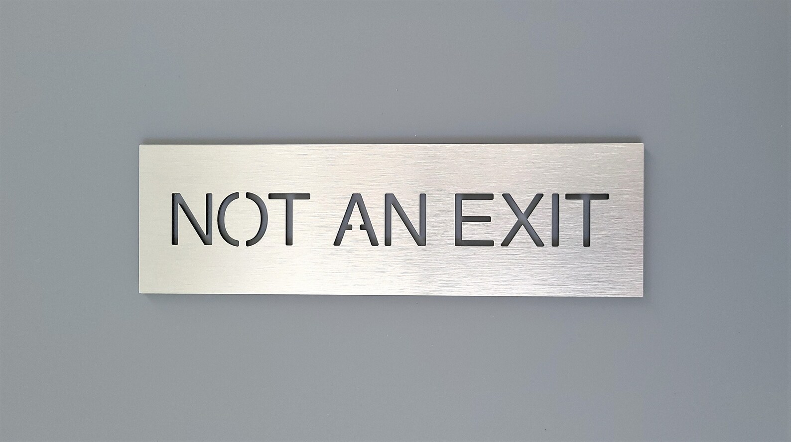 Not an Exit Sign for Doors. Do Not Exit Sign. No Exit. | Etsy