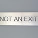 Not an Exit Sign for Doors. Do Not Exit Sign. No Exit. - Etsy