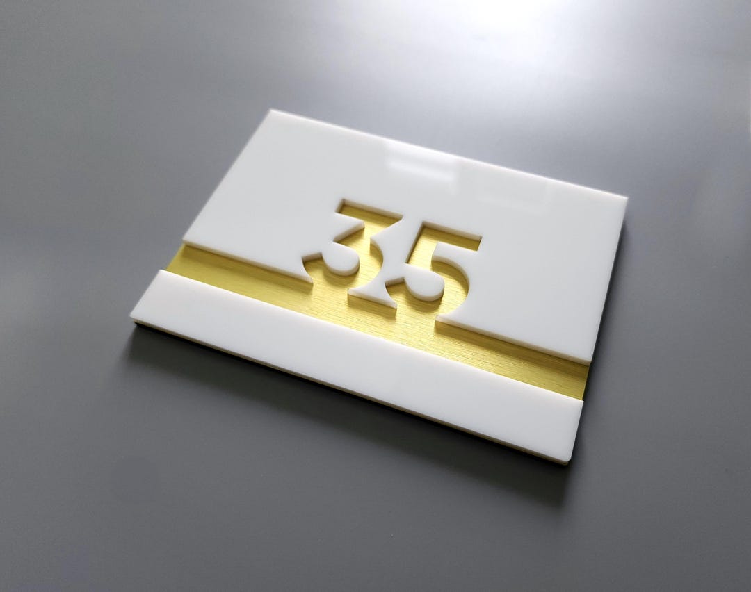 Custom Door Number Sign. White Room Number Signs. Apartment Numbers ...