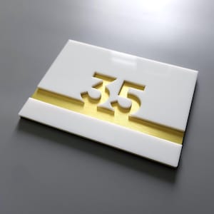 Custom Door Number Sign. White Room Number Signs. Apartment Numbers ...