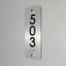 Custom Vertical ADA Room Number Signs. Tactile Grade 2 Braille Door ...