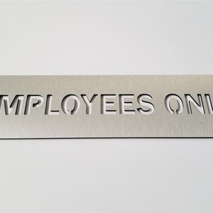 Employees Only Sign. Staff Only Door Sign. Modern Business Signage ...