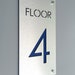 Floor Number Sign. Floor Numbers and Letters. Level Numbering Sign ...
