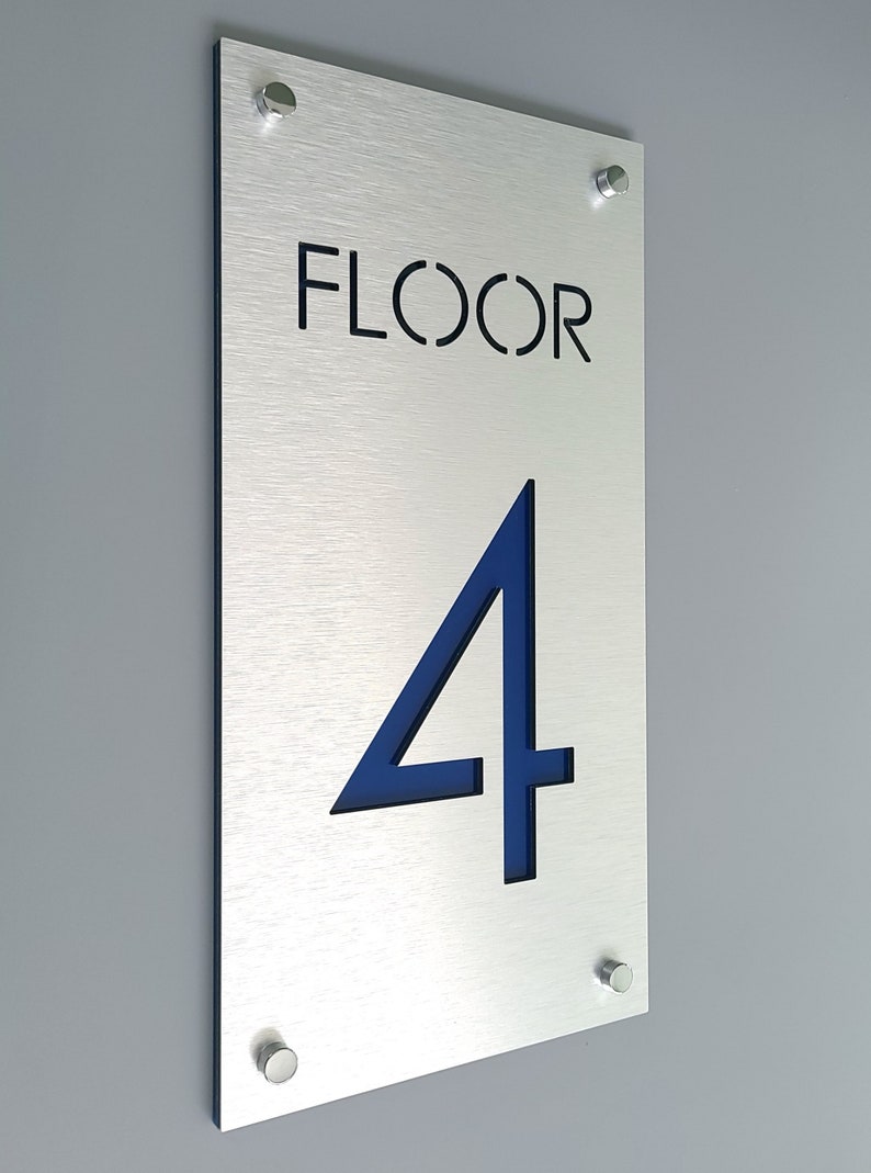 Floor Number Sign. Floor Numbers and Letters. Level Numbering Sign ...