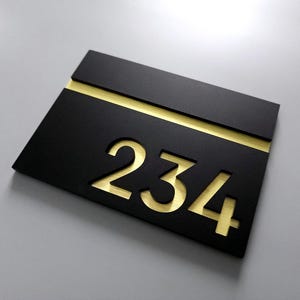 Modern Apartment Number Signs. Acrylic Hotel Room Numbers. Custom Door ...