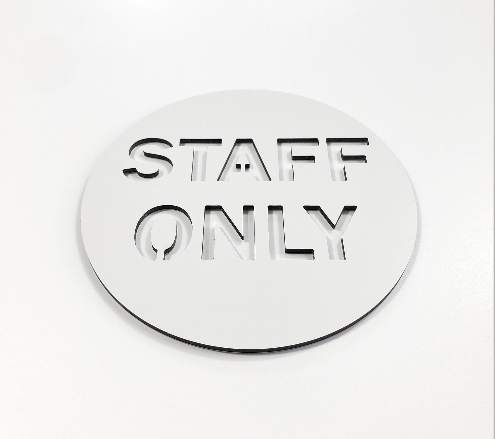 Aluminum Staff only sign for door. Employees only. Office door | Etsy