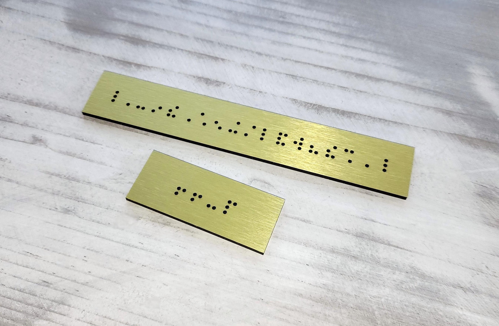 Custom Braille Plaques. Braille Signs With Custom Text. Grade 2 Domed ...