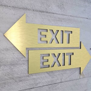 Directional Exit Sign. Exit Sign With Arrow. Arrow Signs. Business ...