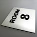 Room Number Signs. Custom Room Numbers. Hotel Room Door Number Plaques ...