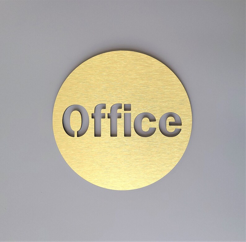 Aluminum Office Sign. Business Office Sign. Modern Door Signs. - Etsy