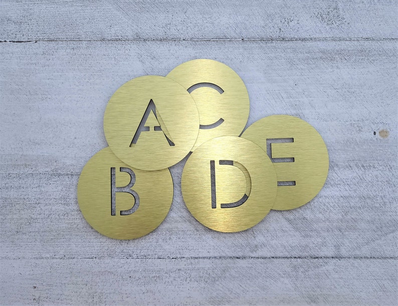 Round Number Plaque. Exam Room Numbers. Door Number Sign. - Etsy