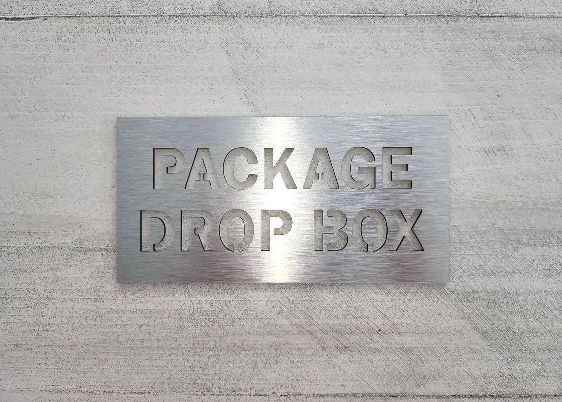 Package Drop Box Sign. Please Leave Packages in the Box Sign. Sign for ...