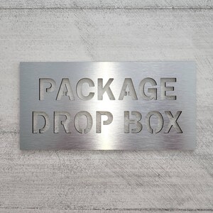 Package Drop Box Sign. Please Leave Packages in the Box Sign. Sign for ...