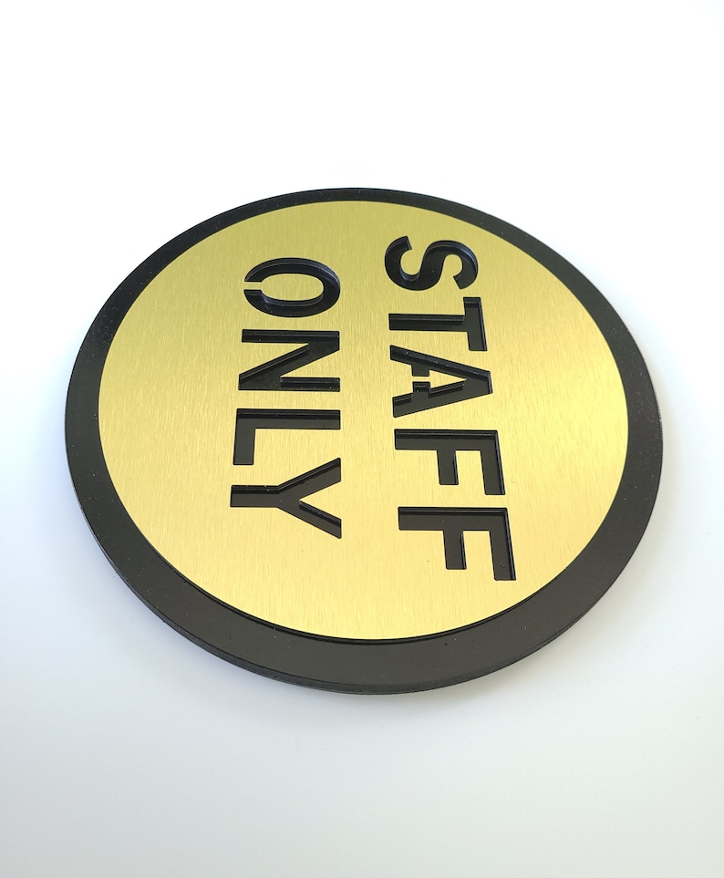 Staff Only Sign. Employees Only. Staff Lounge Door Sign. - Etsy