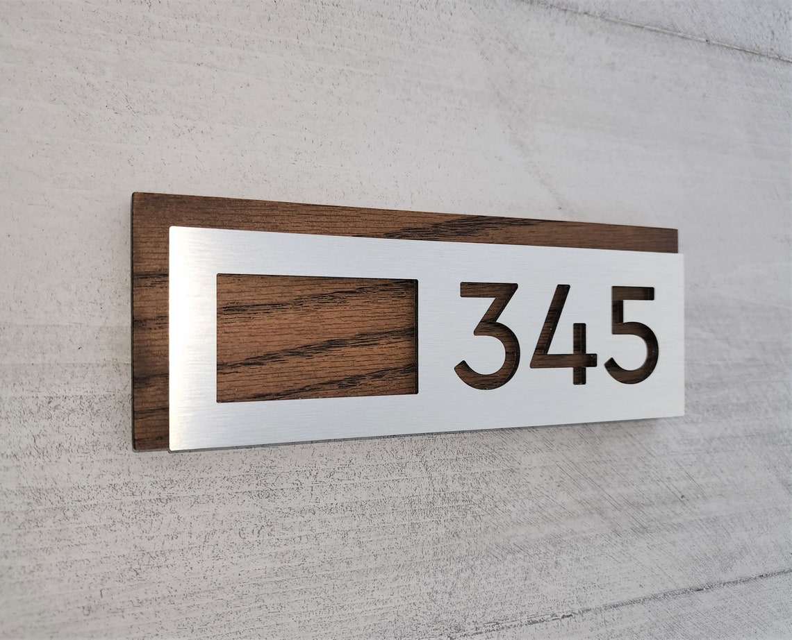 Modern Door Number Plaque. Apartment Number Sign. Room Numbers - Etsy