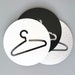 Hanger Symbol Sign. Changing Room Signs. Dressing Room Sign. Coat ...