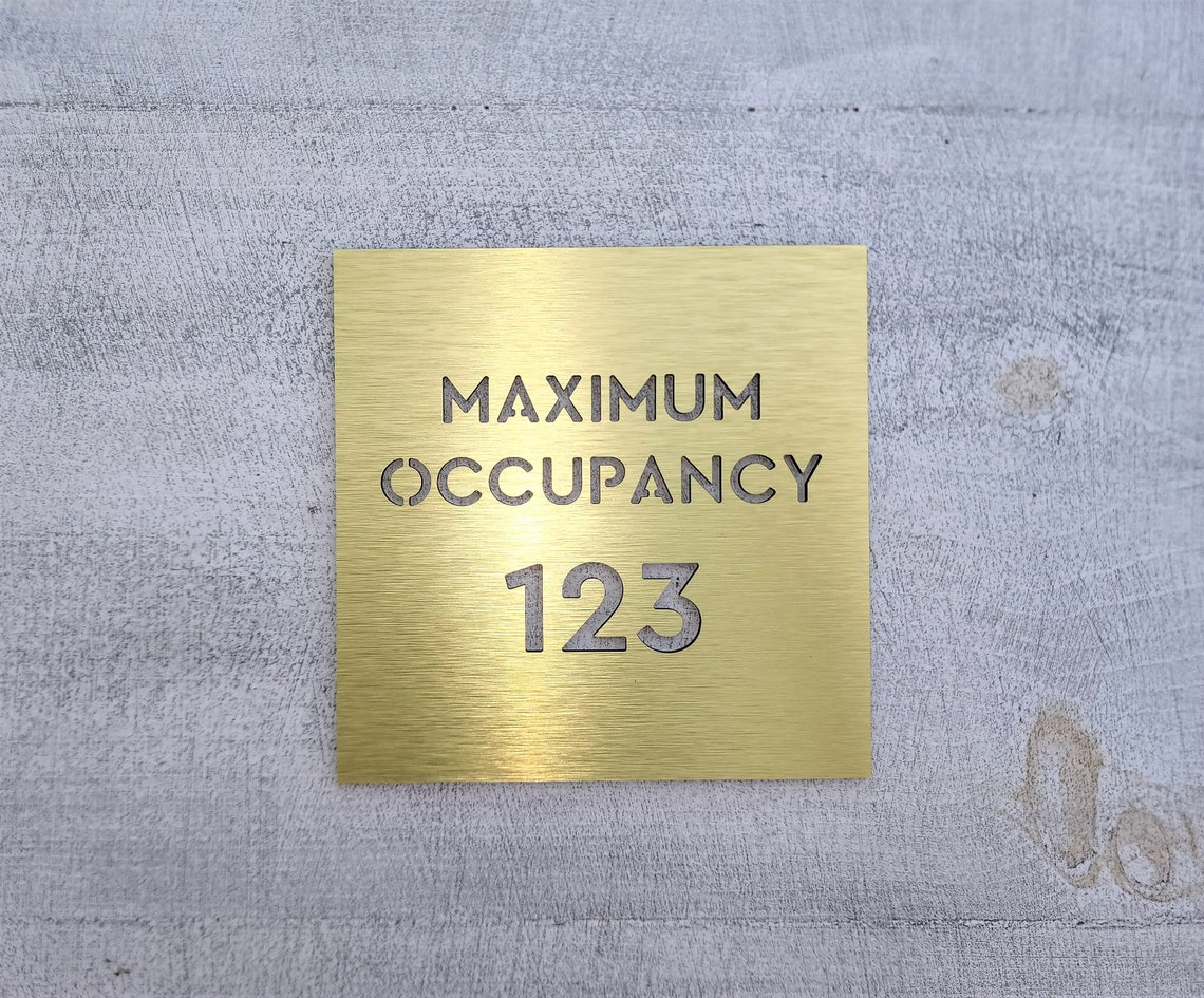 Maximum Occupancy Signs for Business. Maximum Capacity Sign. - Etsy