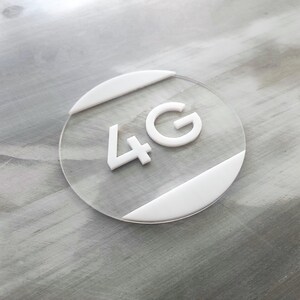 Round Acrylic Number Plaque. Clear Acrylic Number Signs. Exam Room ...