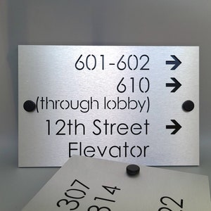 Custom Directional Sign. Hotel Room Directional Signs. Wayfinding Signs ...