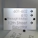 Custom Directional Sign. Hotel Room Directional Signs. Wayfinding Signs ...